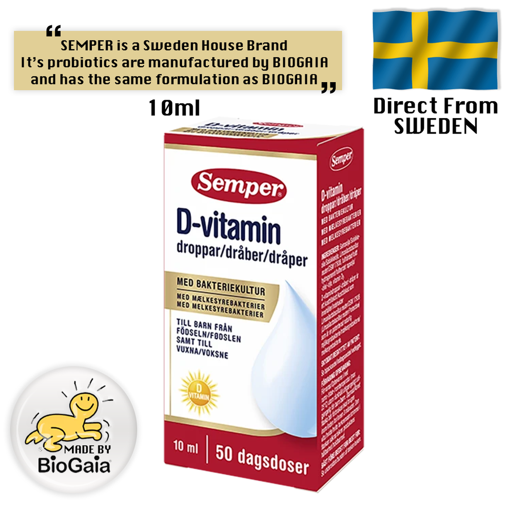 Semper, Baby Drops, For Colic & Digestive Comfort with Vitamin D (10 m ...